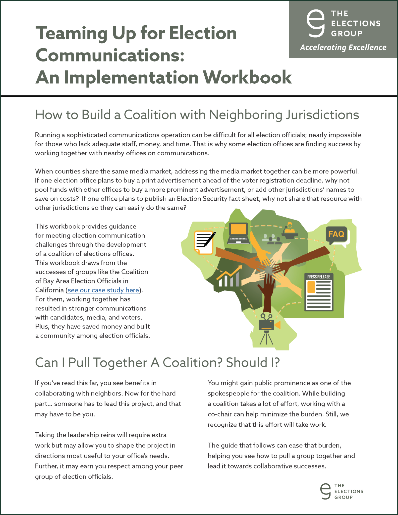 Implementation Workbook: Teaming Up to Advance Election Administration ...
