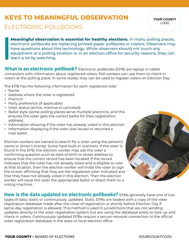 Election Observer Resources - Elections Group