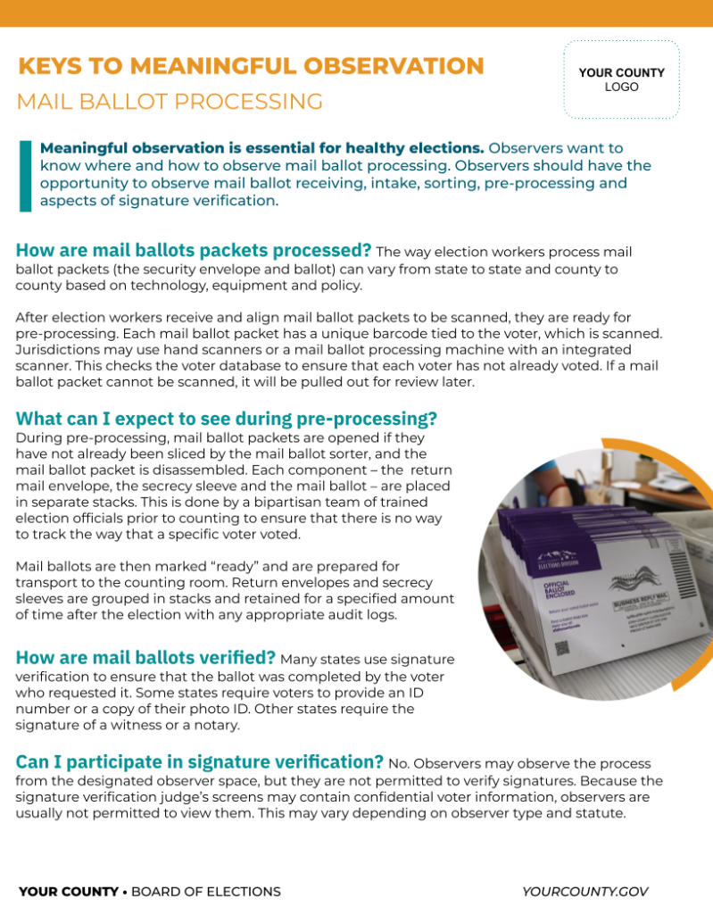 Election Observer Resources - Elections Group