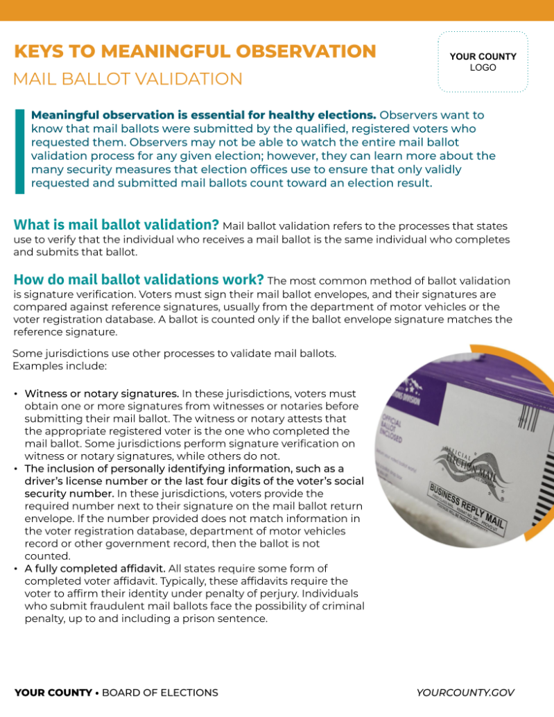 Election Observer Resources - Elections Group