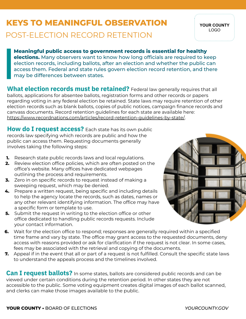 Election Observer Resources - Elections Group