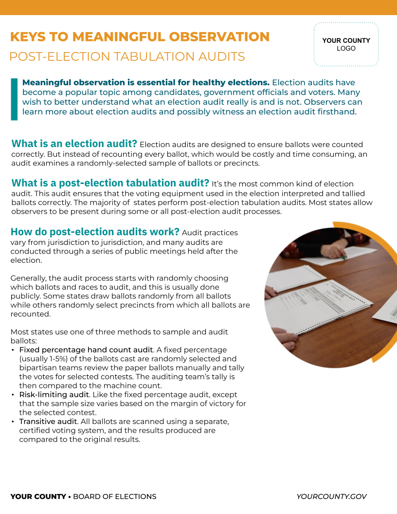 Election Observer Resources - Elections Group