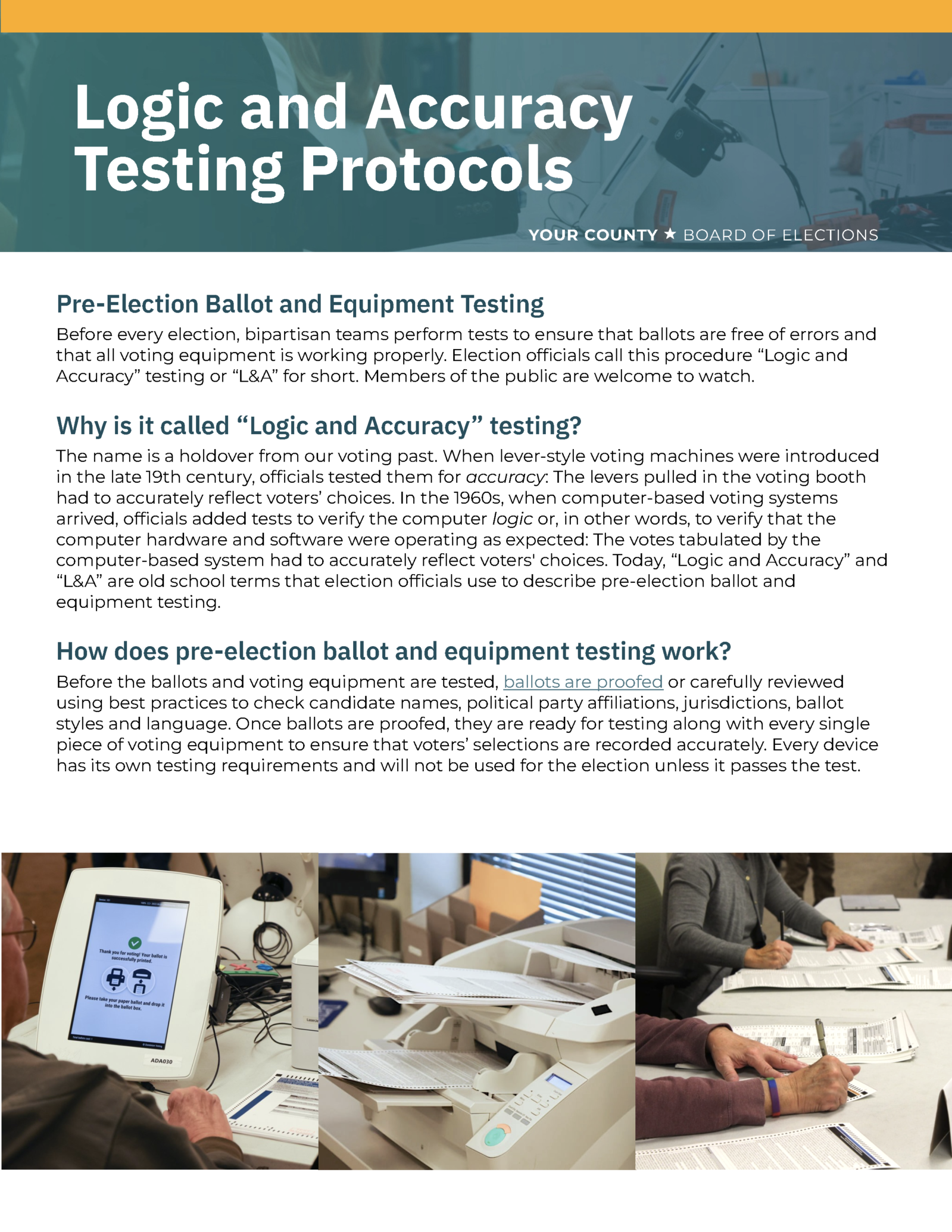 Logic and Accuracy Protocols Explainer - Elections Group