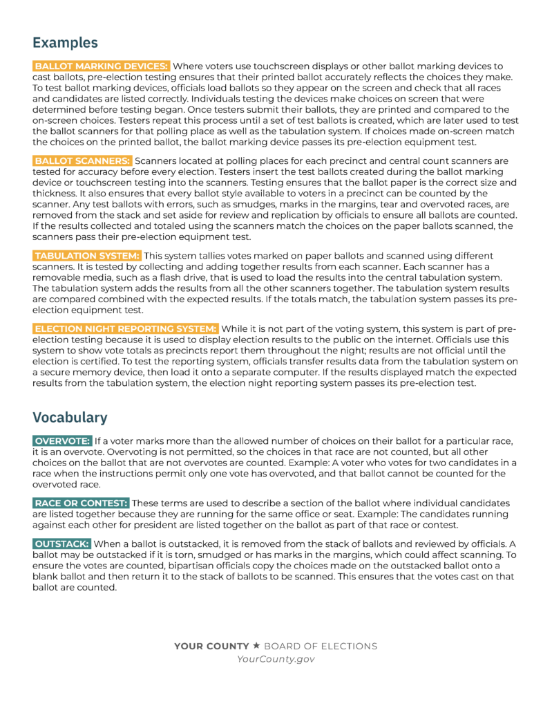 Logic and Accuracy Protocols Explainer - Elections Group