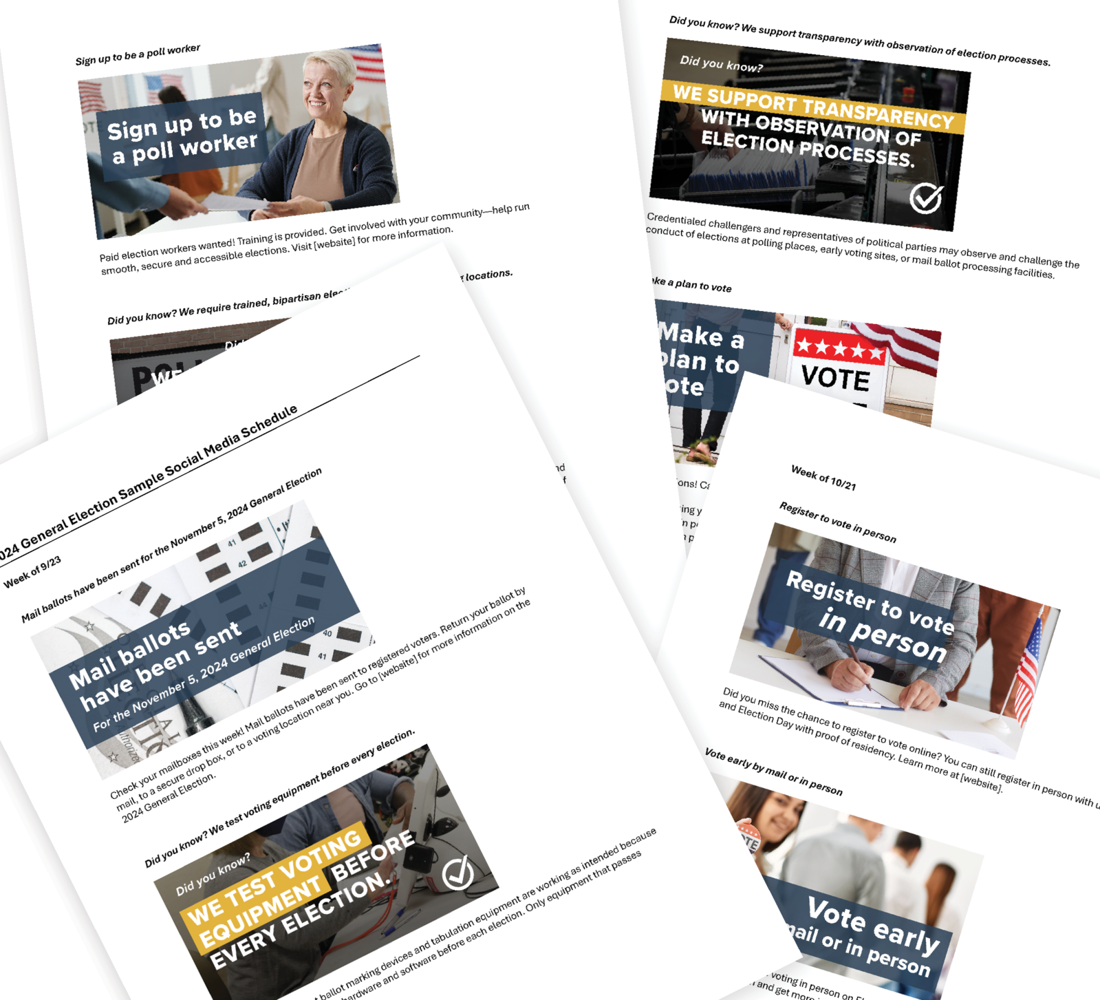 2024 General Election Sample Social Media Schedule - Elections Group