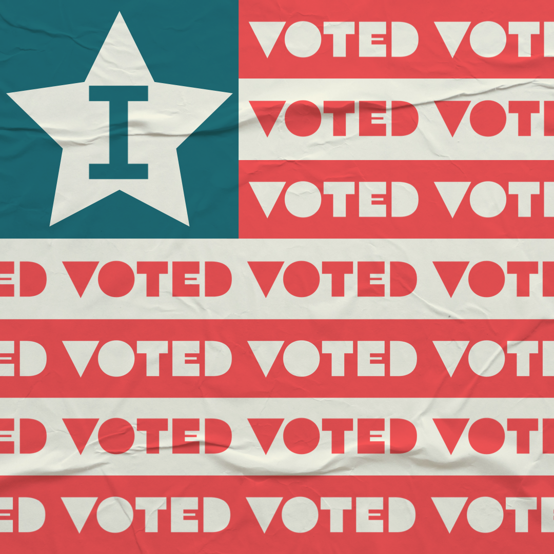I Voted Flag Graphic - Elections Group
